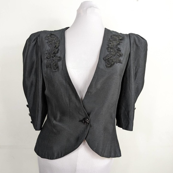 Vintage | Jackets & Coats | Vintage Victorian Style Jacket Blazer 8s ...